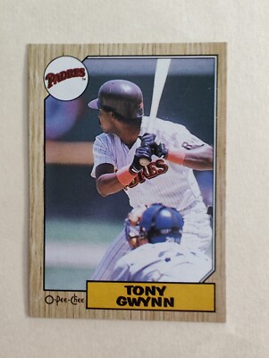 TONY GWYNN San Diego PADRES 1987 O-PEE-CHEE (OPC) BASEBALL CARD #198 | eBay