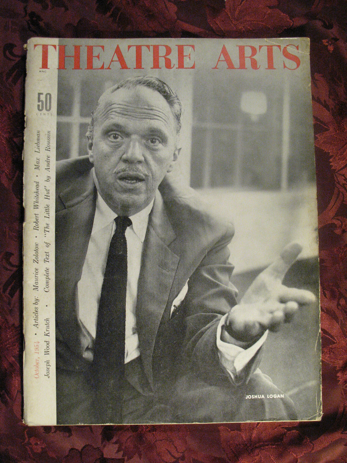 THEATRE ARTS October 1954 Joshua Logan Andre Roussin Max Liebman Lloyd ...