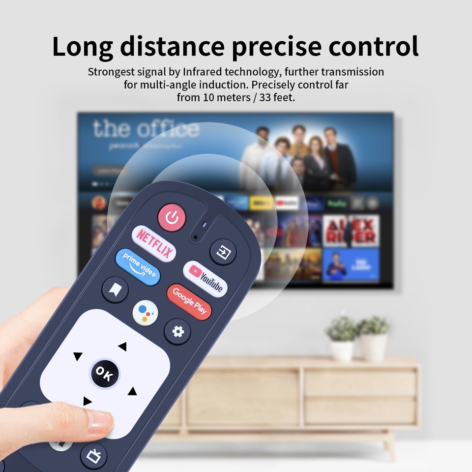 New RM-C3287 Voice Remote Control For JVC Smart TV 65PFL5504/F7 ...