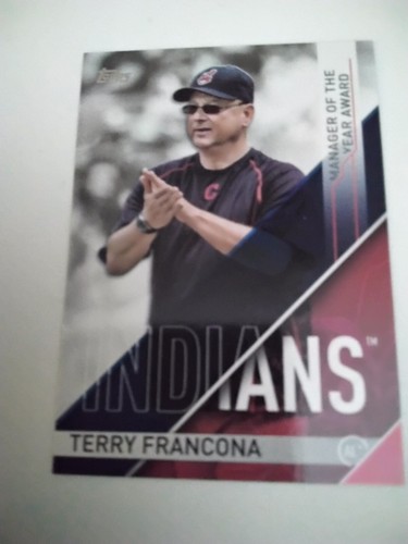 2017 Topps Manager Of The Year Award Terry Francona #MOY-1 Cleveland ...