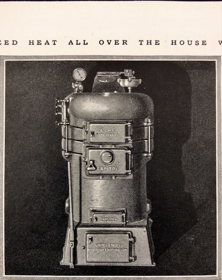 1927 Capitol Boilers and Radiators Heating Original Vintage Print Ad ...