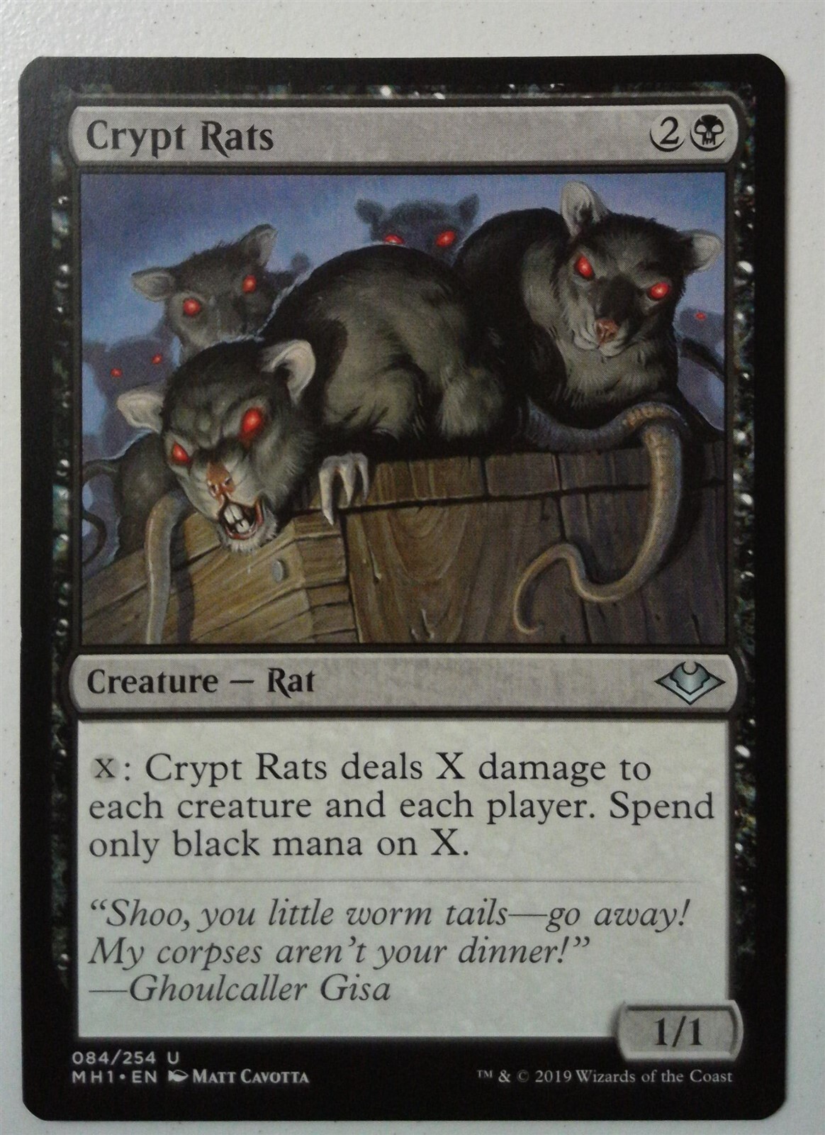 Crypt Rats *Uncommon* Magic MtG x1 Modern Horizons | eBay
