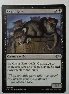 Crypt Rats *Uncommon* Magic MtG x1 Modern Horizons | eBay