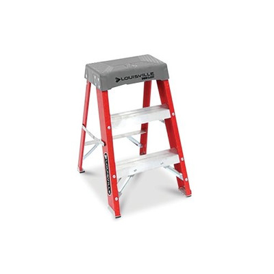 Louisville Ladder Fs1500 Series Fiberglass Step Stool, 2 Ft X 17 Inches ...