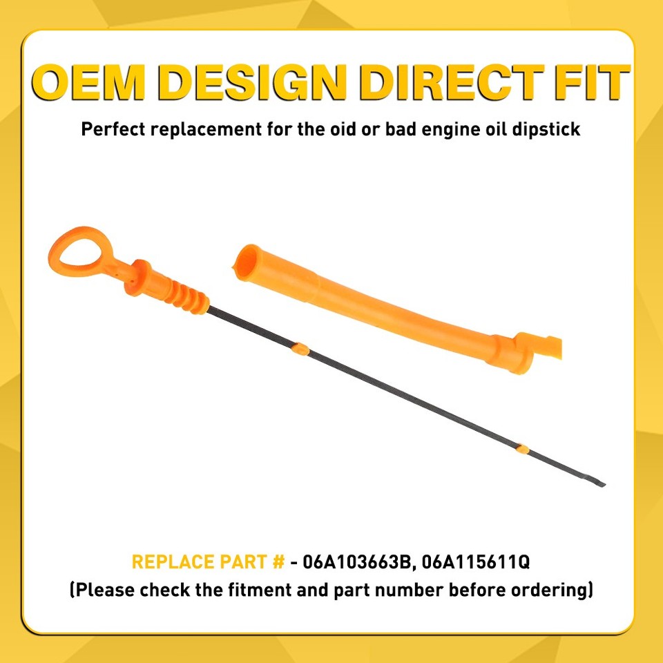For 2000-2005 Volkswagen 1.8L Jetta 06A103663B DipStick and Oil Dip ...