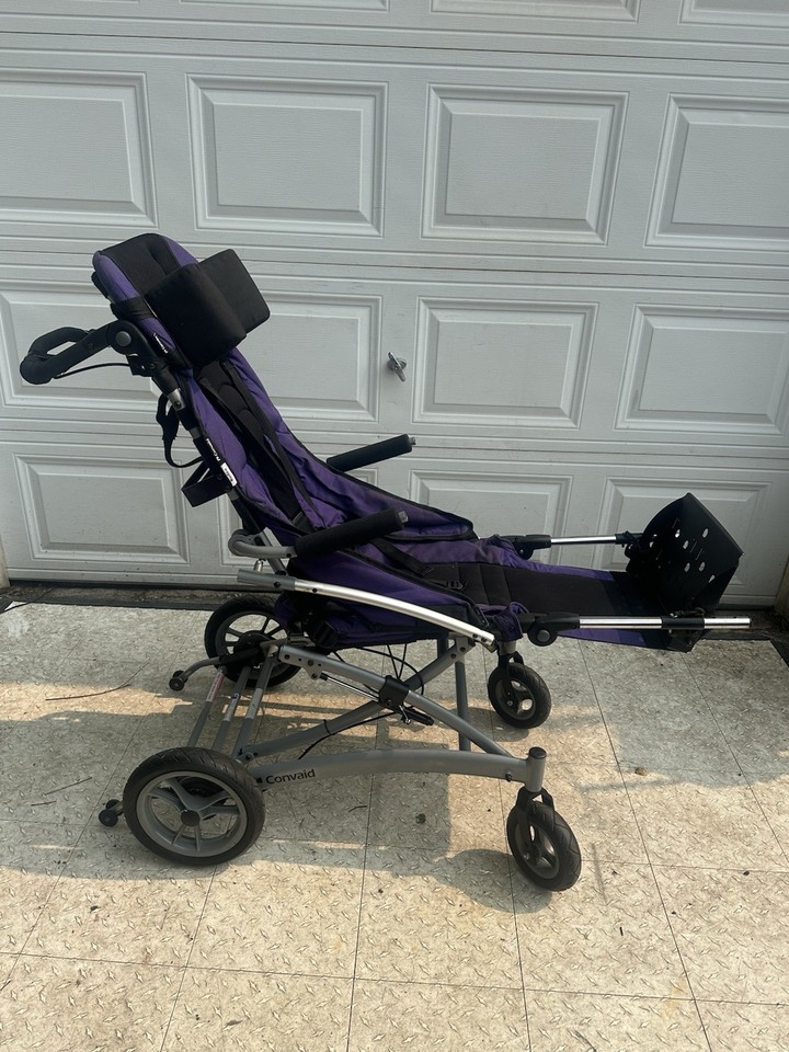 Convaid Rodeo 16" Folding Tilt Recline Wheelchair Stroller Special ...