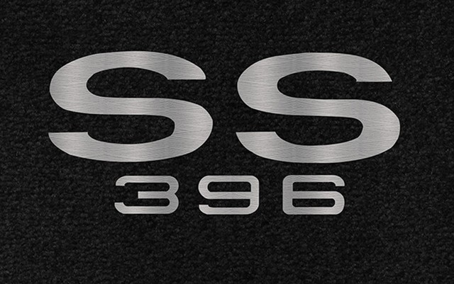 1966-1967 Chevelle Floor Mats Black Carpet Embroidered SS 396 Logo Set ...