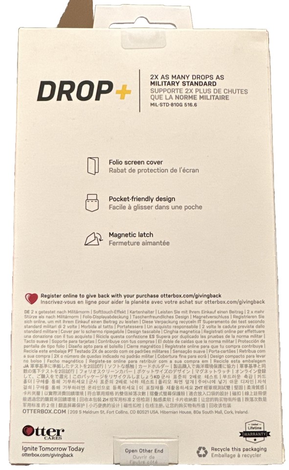 OtterBox Strada Via Flip Folio Cover for Samsung Galaxy S22 Ultra 5G ...