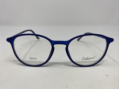 Enhance 4155 MATT DARK BLUE 47-19-140 Plastic Full Rim Eyeglasses Frame ...