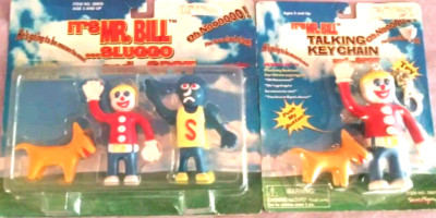 Mr Bill /Sluggo/Spot bendable figures and Talking Key Chain W/spot Lot ...
