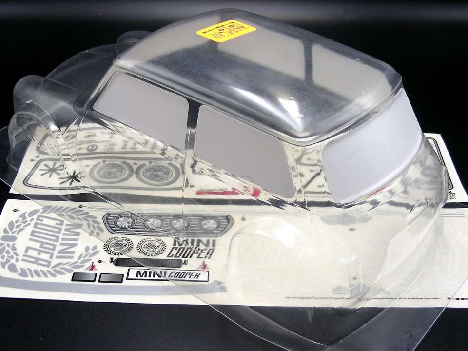 Vintage 1999 HPI MINI RS4 Nitro #7206 ROVER MINI COOPER Body & Decal ...