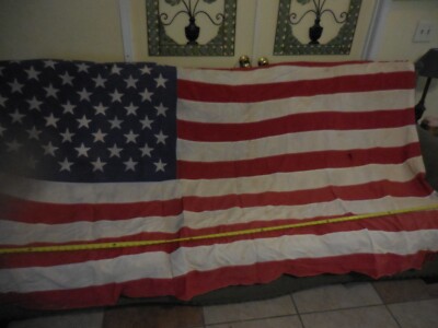 American Flag Hand Double/Side Stitch 50 Stars Duraflex Valley Forge ...