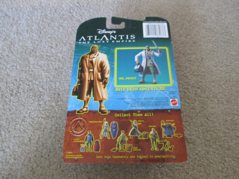 Disney's Atlantis The Lost Empire Dr. Sweet 4 Inch Series Mattel 2000 ...