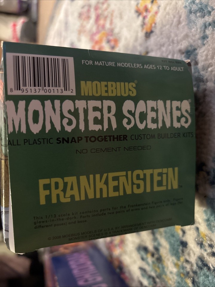 MOEBIUS MONSTER SCENES FRANKENSTEIN 1:13 SCALE PLASTIC MODEL KIT | eBay