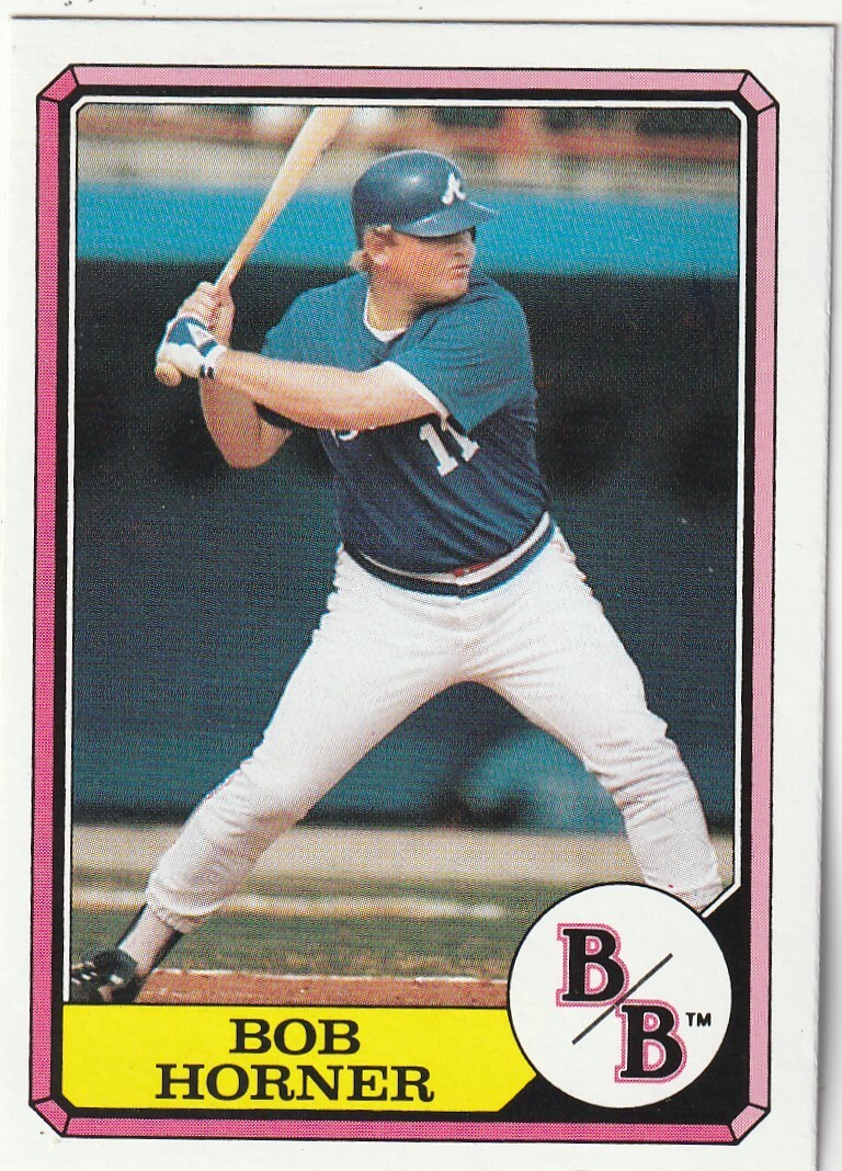 FREE SHIPPING-MINT-1987 Topps Boardwalk and Baseball Bob Horner Braves ...