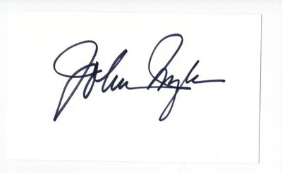 John Ingle Signed 5x3 Autographed Index Card American Actor General ...