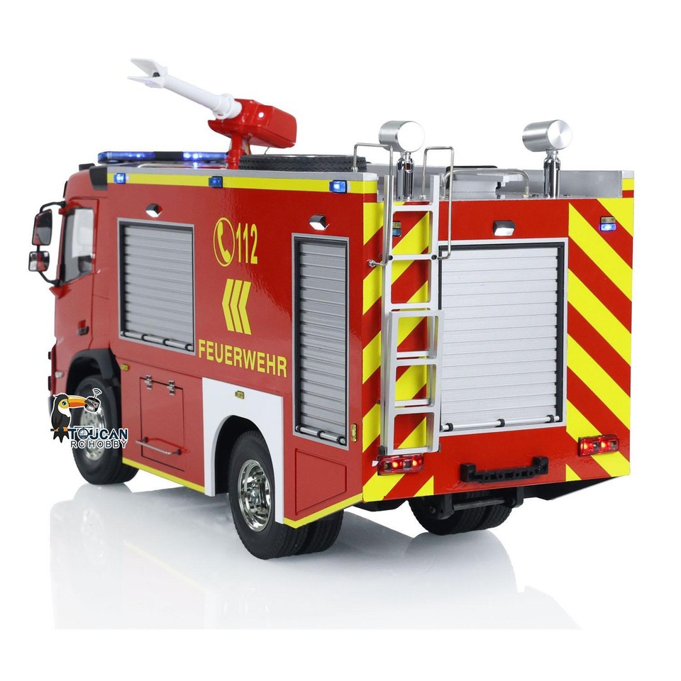 1/14 4x2 RC Fire Vehicles Radio Control Fire Fighting Truck 3-speed ...