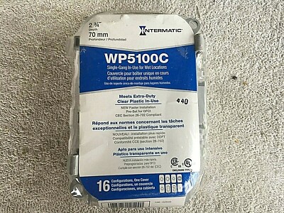NEW SEALED INTERMATIC WP5100C WEATHERPROOF IN USE RECEPTACLE COVER 2-3/ ...
