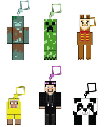 1 x MINECRAFT Collectible Hangers With Clips - Series No 6 by Jazwares ...