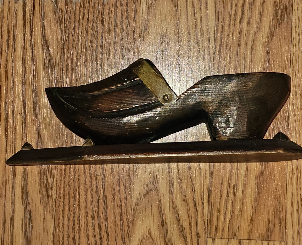 HTF Vintage Hand Carved Pipe & Tobacco Match Holder Scandinavian ...