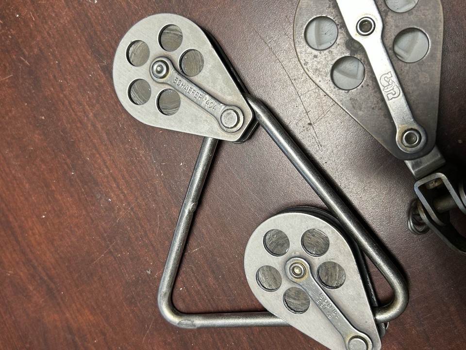 Lot of (7) Small - Mid Size Schaefer Single Blocks, Marine Sailboat ...