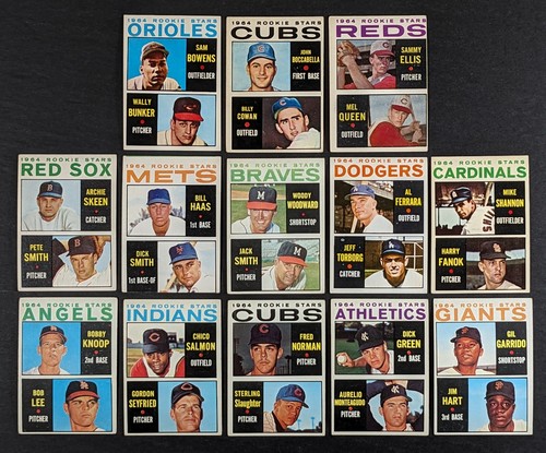 1964 Topps Baseball Rookie Stars Lot 13 Cards | eBay