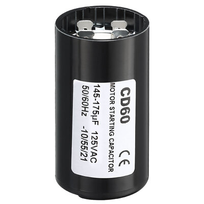 Motor Start Capacitor 145-175uF/Mfd 125V 50/60Hz CD60 Run Capacitor | eBay