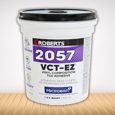 ROBERTS 2057 VCT Adhesive 1Qt, Vinyl Composition Tile Glue, Quick Dry ...