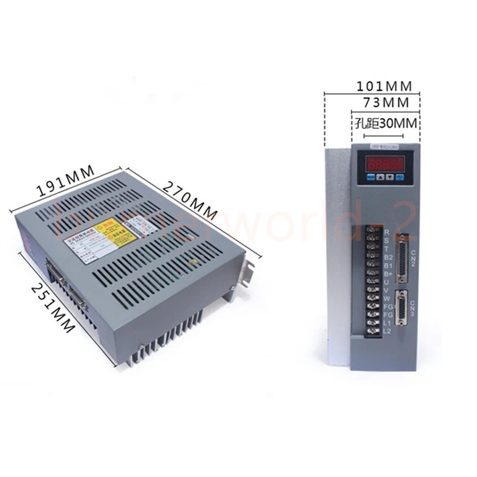 3.8KW 15NM AC 220V Servo Motor CNC Servo Driver Kit NEMA52 for CNC ...