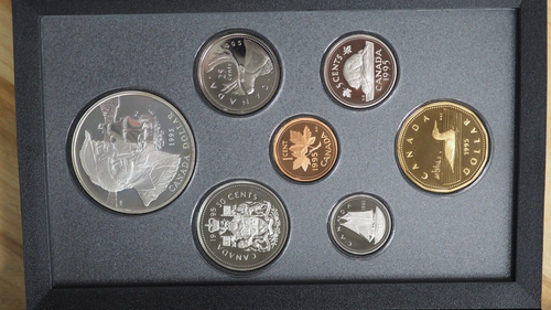 1995 Royal Canadian Mint Proof Set - ORIGINAL BOX AND COA! - FREE ...