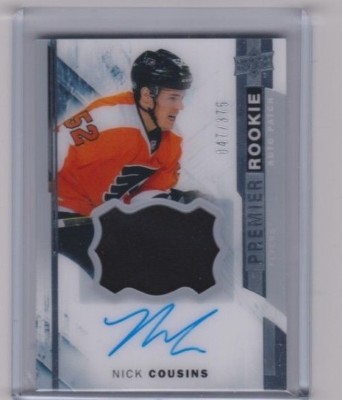 15-16 2015-16 UD PREMIER NICK COUSINS ROOKIE PATCH AUTO /375 97 FLYERS ...