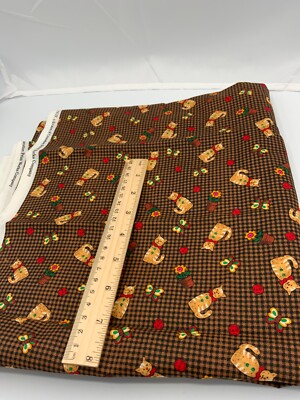 VIP Vintage Cranston Works Dreamspinners CATS AND CHECKS Prim Cotton ...