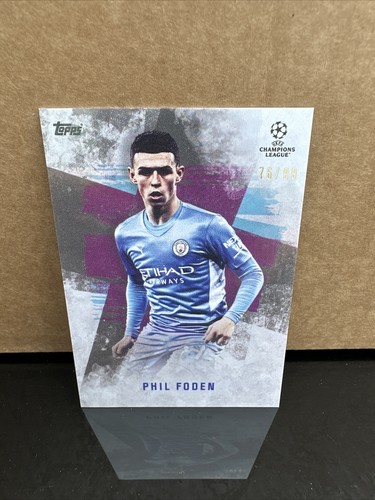Phil Foden /99 Numbered Soccer Trading Card Ucl Manchester City England ...