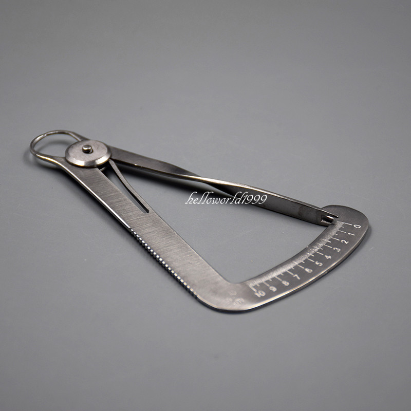 Dental Lab Wax Steel Metal Crown Gauge Caliper Ruler Measuring Scale ...