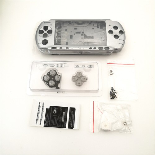 Silver Full Housing Shell Replacement Faceplate Case for Sony PSP 3000 ...