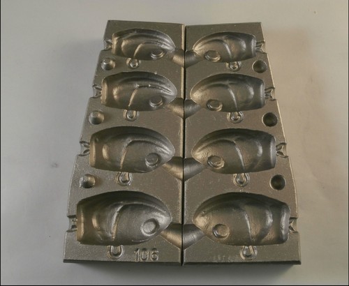 Mould ,Jig, Fish Head lead sinker,wreck fishing lure, Pirk muppet cod ...