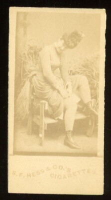 1888 N330 S.F. Hess & Co. Cigarette Tobacco Actresses #36 Female ...
