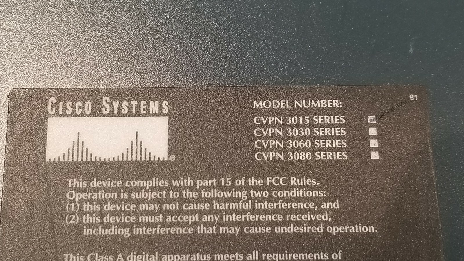 Cisco CVPN 3015 3000 Series VPN Concentrator w/ Single AC | eBay