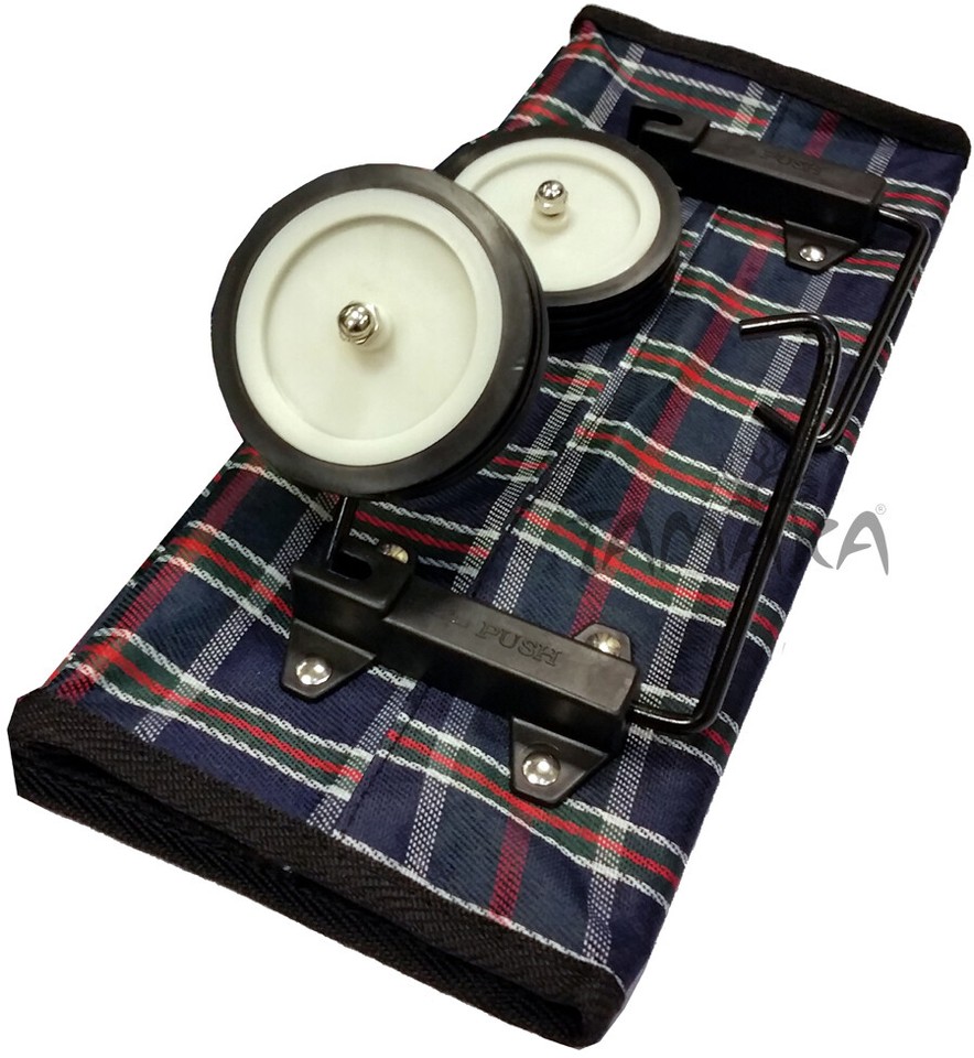 Small Petite Fold Away Lightweight Folding 2 Wheel Shopping Trolley ...