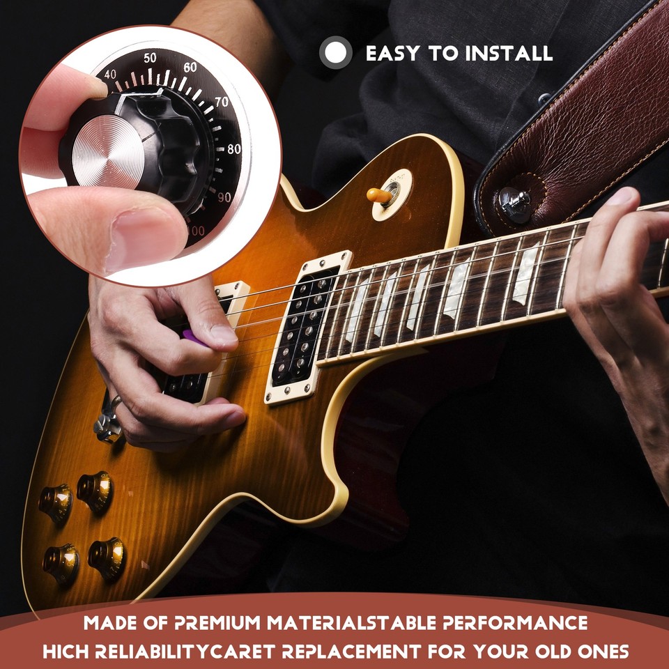 15 Sets of A03 Potentiometer Control Knobs and 0-100 Scale Plates ...