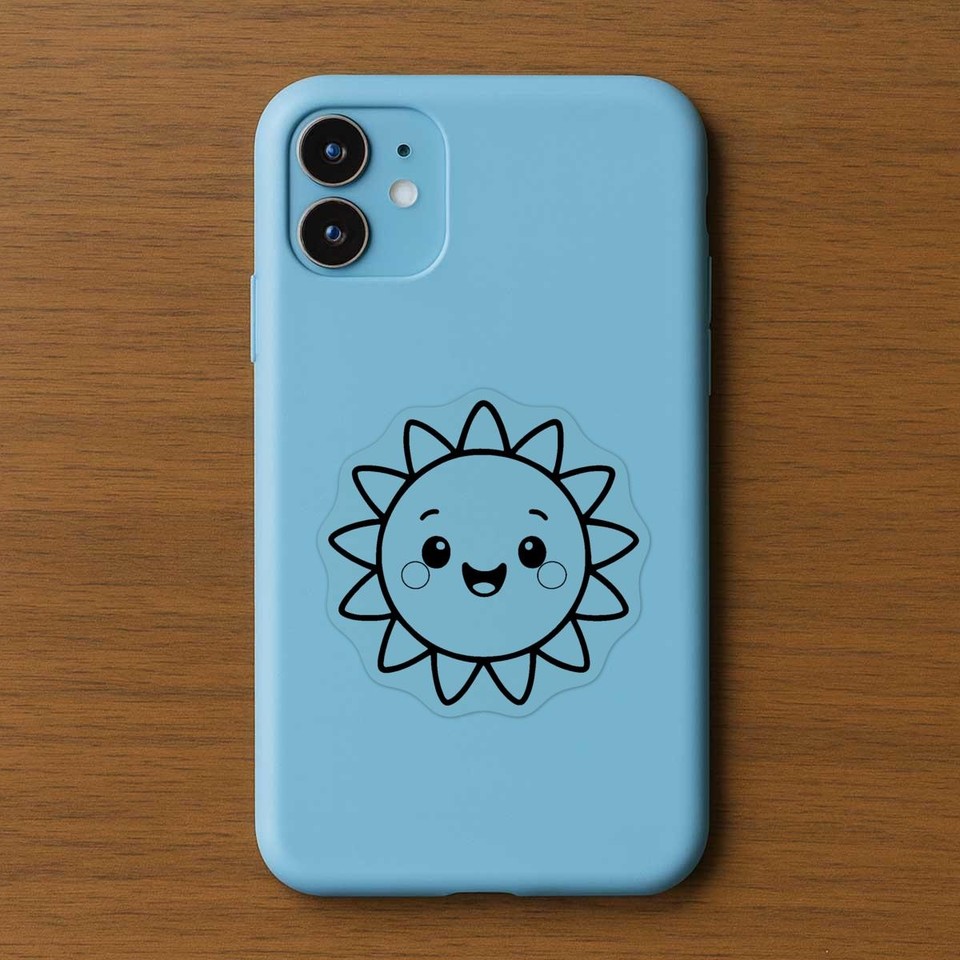 'Cute Sunshine' Clear Sticker Decals (DC057397) | eBay UK