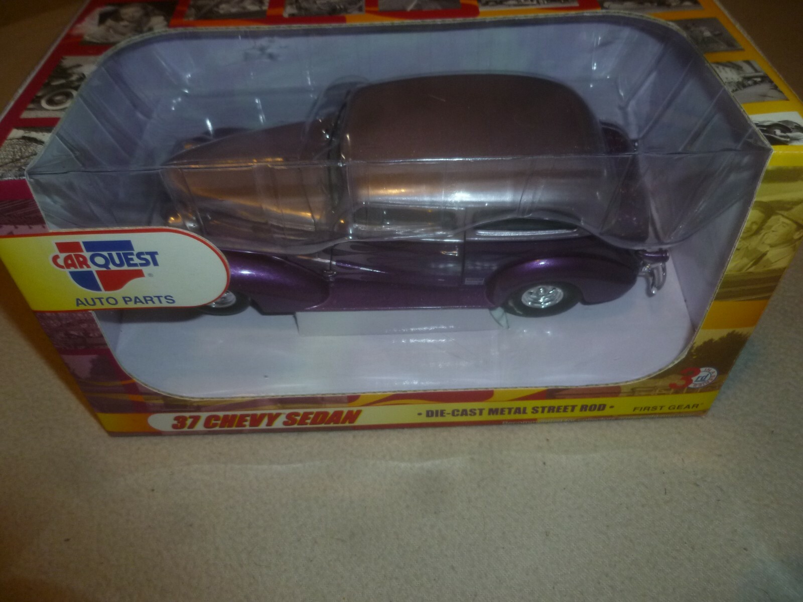 NEW CARQUEST FIRST GEAR 37 CHEVY SEDAN DIECAST CAR MODEL 1/25 NIB ...