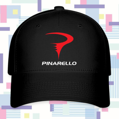 Pinarello Bicycle Bike Black Hat Twill Cap Baseball Cap Size S/M & L/XL ...