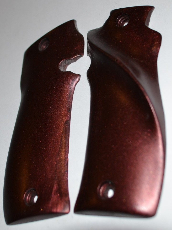 Star Model S pistol grips black russet plastic | eBay