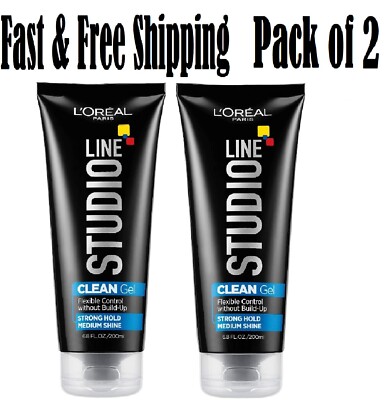 L'Oreal Paris Studio Line Clear Minded Clean Gel Strong Hold 6.8 oz (2 ...