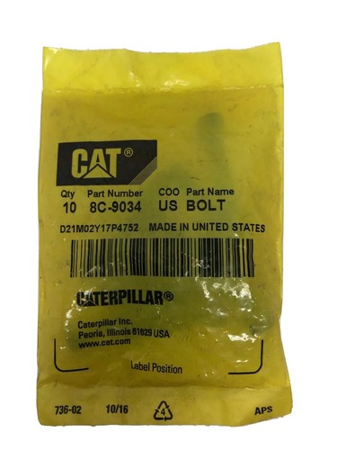Caterpillar (Cat) 8C-9034 or 8C9034 Hex Socket Head Bolt - Bag of 10 | eBay