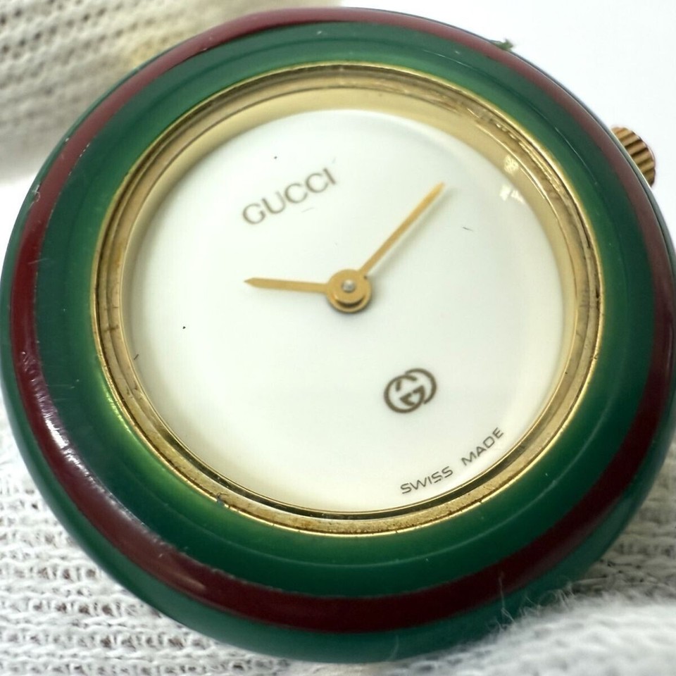 Gucci Change Bezel 11 Colors White / Gold Dial Women Watch in Box | eBay