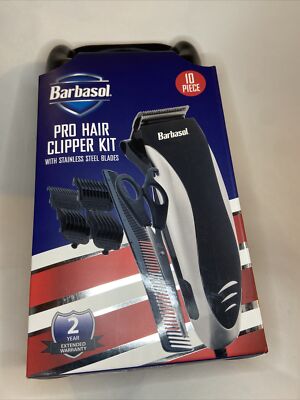 Barbasol Professional Hair Clipper Kit with Stainless Steel Blades ...