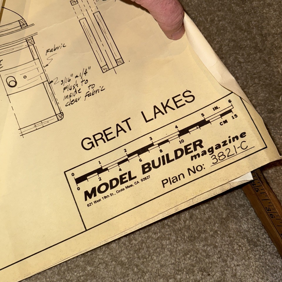 Vintage Balsa Wood Scale Model Airplane Plans Drawings Huge Lot B | eBay