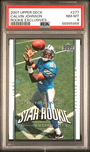 2007 Upper Deck - Star Rookie Rookie Exclusives #277 Calvin Johnson (RC ...